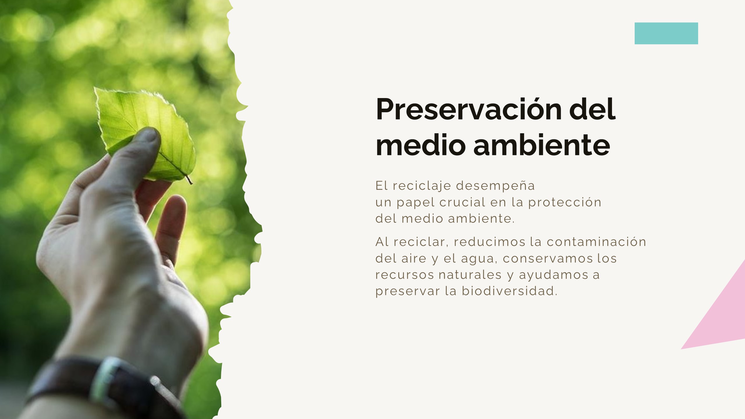 Presentación sobre el reciclaje – Portfolio Maria Asperilla